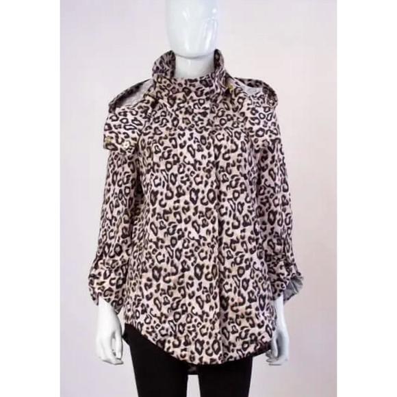 NIKKI JONES | Jackets & Coats | New Nikki Jones Raincoat Leopard Print ...